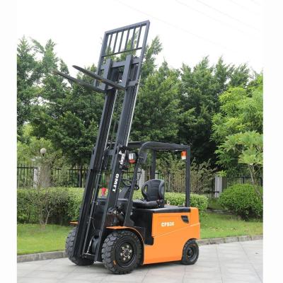 China 2155 mm Draaiingstraal 3 ton Mini Elektro-batterij vorkheftruck met massieve banden en zijverschuiving Te koop