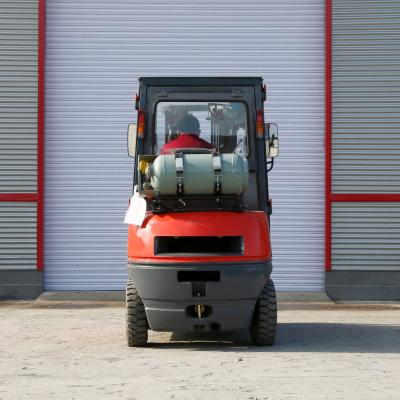 China 2.5ton Toyota Style benzine en LPG vorklift met Nissan K21 K25 motor kussensband Te koop