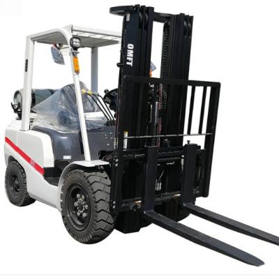 China Steel Rubber Handling CPQY35 Forklift with 3.5t Capacity and LPG Gas Dual Fuel System for sale