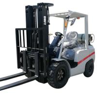 China 2975mm Min. Width Double Fuel EPA Certificated Forklift with Side Shift Cabin Solid Tire for sale