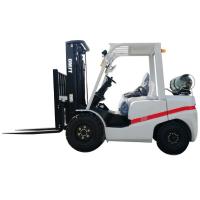 China 2975mm Min. Width Double Fuel EPA Certificated Forklift with Side Shift Cabin Solid Tire for sale