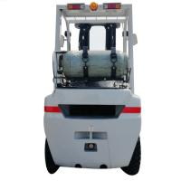 China 2975mm Min. Width Double Fuel EPA Certificated Forklift with Side Shift Cabin Solid Tire for sale