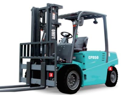 China 5 toneladas 6 toneladas 5000 kg 6000 kg Fd50 Fd60 Empilhadeira elétrica com pneu ou pneu sólido à venda