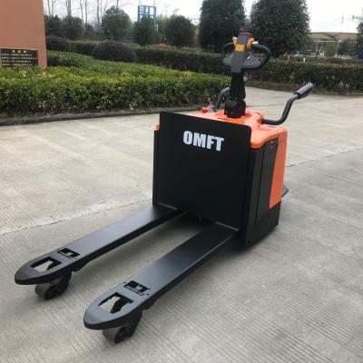 China 3000kg Capacity Electric Pallet Truck with EPS Steering and Durable Steel PU Material for sale