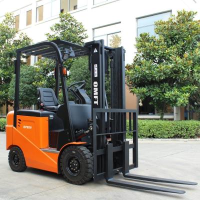中国 2000kg 容量 5.5m 5500mm マスト トリプレックスとフリーリフトの電気フォークリフト 販売のため