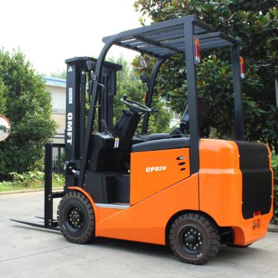 中国 3650mm ミニ 右角の幅 積み重ね 2t 2000kgs ACモーターの電気フォークリフト 販売のため