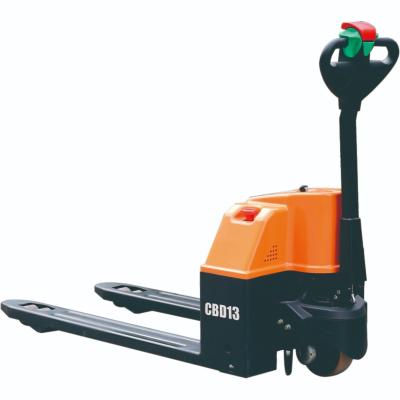 China Full Electric Pallet Truck with DC Motor Battery Powered 1.3t Small Mini Walkie Type for sale