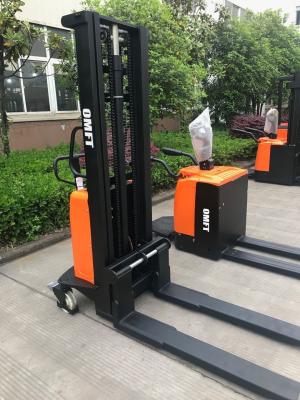 China 1350mm Minimum Turning Radius Semi Electric Pallet Stacker Truck CE ISO SGS Standard for sale