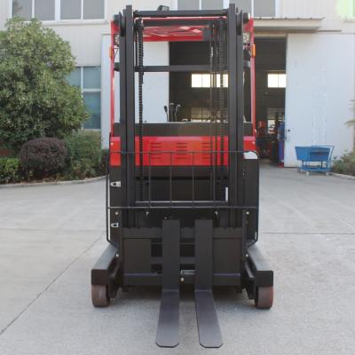 China 2 Ton Electric Reach Stacker with 5500mm Lifting Height 5.5m Mast Pallet Stacker Truck for sale