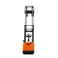 China 1.6 Ton Stand Type Self-Loading Self-Unloading Electric Stacker with 24V/210ah Battery for sale