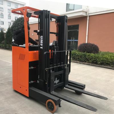China 1t 1.5t 2t 2.5t Electric Stacker Battery Reach Stacker Pallet Stacker Fork 100/30/1070mm for sale