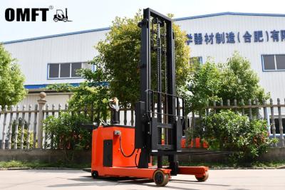 China Small Capacity Electric Reach Truck with Free Battery Charger Zapi Controller Bomac for sale