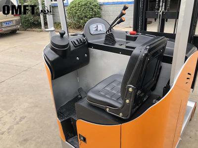 China Walk-Behind Reach Forklift Trucks Stacker in with 3000-6000mm Lift Height Steel PU for sale