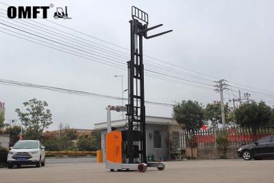 China Walk-Behind Reach Forklift Trucks Stacker in with 3000-6000mm Lift Height Steel PU for sale
