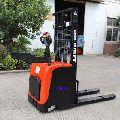 China Material Handling with Electric Stacker in Container 1.5t Load Capacity and EPS Included for sale