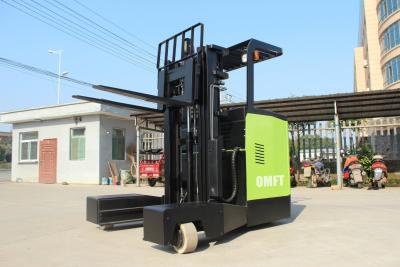 China 1070X100X35 1,5 ton -1070X100X35 2 ton mm Vork Vierrichtingsopstapeling Elektrische vorklift Te koop