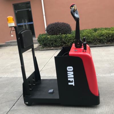 China Trator de reboque de tipo assento de 3 toneladas e 6 toneladas, modelo de viagem elétrica, com direção elétrica à venda