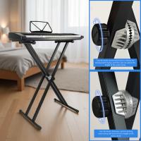 China Upgraded Thickened X Type Keyboard Stand Quick Foldable Keyboard Stand Double Braced for sale