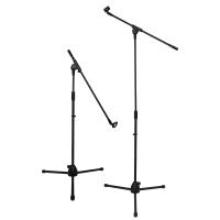 China Compact Adjustable Microphone Stand Foldable Tripod Mic Stand With Boom Arm for sale