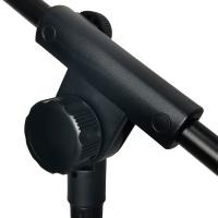 China Compact Adjustable Microphone Stand Foldable Tripod Mic Stand With Boom Arm for sale