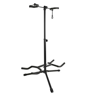 China Universal Dual Guitar Stand Adjustable Anti Slip Foldable Instrument Display Rack for sale