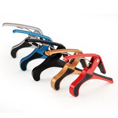 China Aluminum Trigger Guitar Capo For Acoustic Folk Guitar Multiple Colors for sale