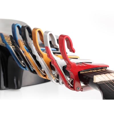 China Multi Color Aluminum Trigger Guitar Capo Quick Change  For Acoustic Electric Guitar for sale