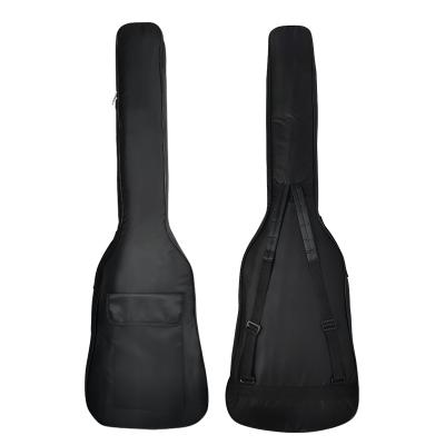 China Thick Padded Bass Guitar Bag Water Resistant Backpack Bass Case With Storage Pocket for sale