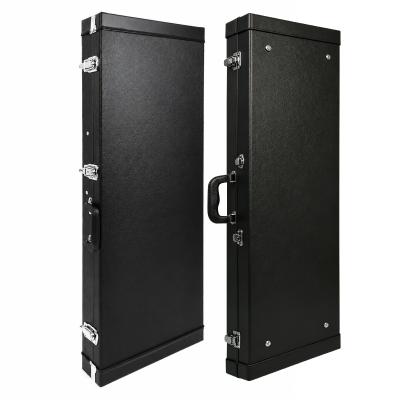 China Lockable Solid Wood Guitar Hard Case Lychee Grain Waterproof Shockproof Travel Case for sale
