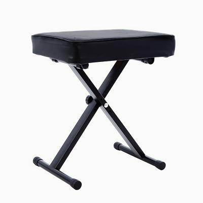China Foldable Height Adjustable Instrument Stool Portable Thick Cushion For Keyboard Guzheng for sale