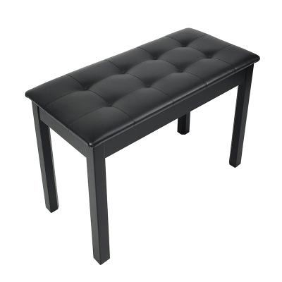China Solid Wood 2 Seater Piano Stool , School / Home Double Piano Bench With Storage for sale