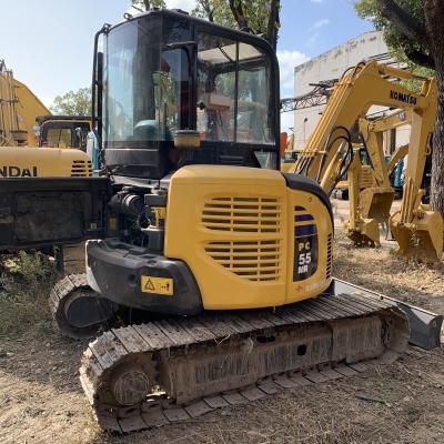 Cina Buone condizioni 2020 mini escavatore Komatsu PC55MR usato con scarse ore di lavoro 0-2000 in vendita