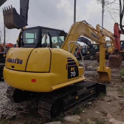 China Originele gebruikte Komatsu PC70-8 kruipgraver met originele onderdelen Te koop