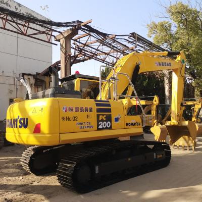 Китай 20000 KG Использованный экскаватор Komatsu PC200 с оригинальным гидравлическим насосом продается