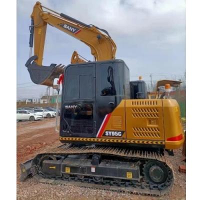 Buena condición SANY 9ton Mini Excavadora SY95 Japón Excavadora de rastreo con 53,8KW de potencia