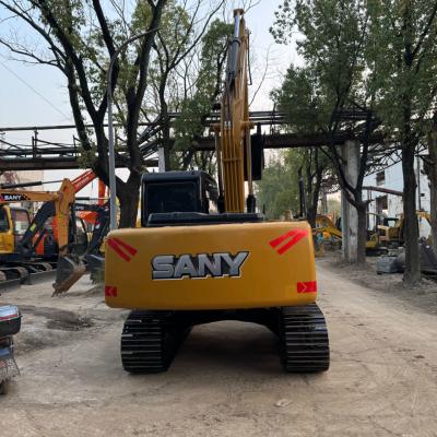 China Niedrigpreisverkauf eines Original-Hydraulikbahntypes Sany SY135 Gebrauchtbagger mit Hakenmaschine zu verkaufen