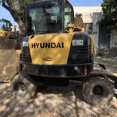 Cina Buona condizione usata Corea Hyundai 60w escavatore a ruote con cilindro idraulico originale in vendita