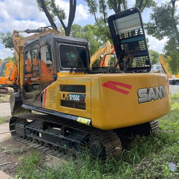 Quality Sany155C Second-hand Excavator 0.53m3 Bucket Capacity 15000 KG Machine Weight Affordable for sale