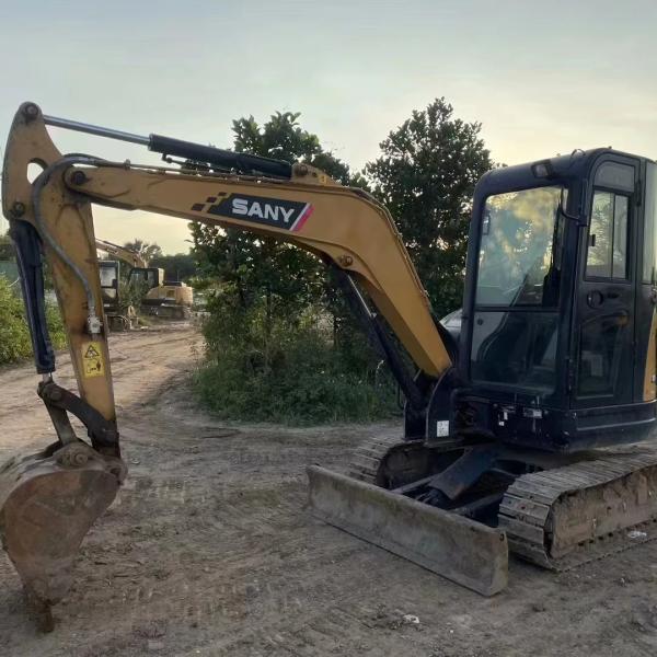 Quality Original Paint Used SANY SY35U Small Excavator With High Work Efficiency for sale