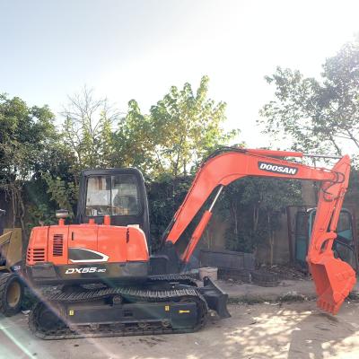Cina Mini escavatore usato Doosan DX55 DH80 originale Doosan DX75 DH80 DX55 con 36,2 kW in vendita