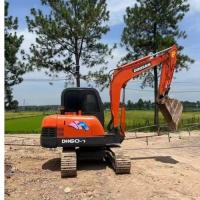 Quality DH60-7 Doosan Mini Excavator With 0.2m3 Bucket Capacity 5550KG for sale
