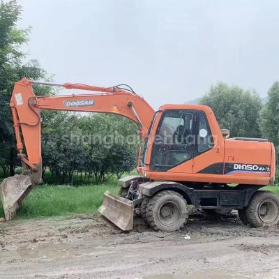 Cina Escavatore a ruote Doosan DH150w Made in Korea con basso peso della macchina di 15 kg e motore in vendita