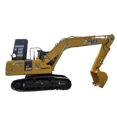 Cina Usata Komatsu PC200 escavatore 20 tonnellate Crawler con colore originale in ottime condizioni in vendita