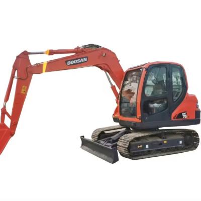 Cina Escavatore DOOSAN DX75 di seconda mano a risparmio energetico con colore originale e motore YANMAR in vendita