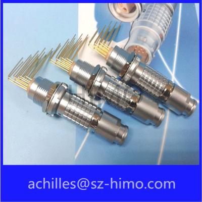 China ECG.2B.12 Pin panel mount pcb connector lemo compatible for sale