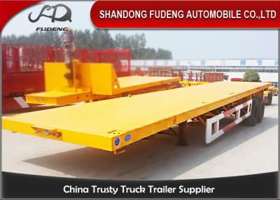 China Fudeng triassen 40ft container die flatbed semi aanhangwagen verschepen Te koop