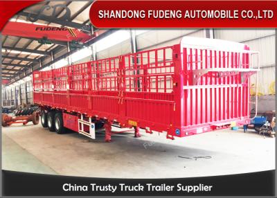 China Customized 40ft flatbed drop side wall semi trailer for sale in Africa for sale