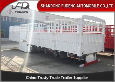 China Steel Material Side Wall Semi Trailer For Transporting Anti Water Cargo for sale