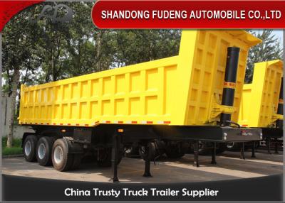 China 3 / 2 Axle Dump Semi Trailer With WABCO Breaking Valve 100T Max Payload for sale