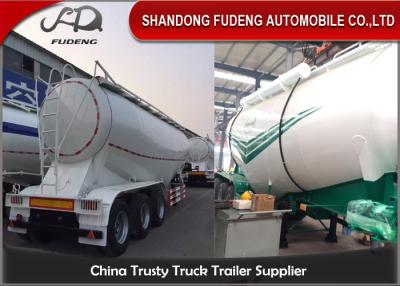 中国 3つの車軸は材料セメントのタンカーのトレーラー45Tonsのサイロのセメントのキャリアの鋼鉄かさ張ります 販売のため